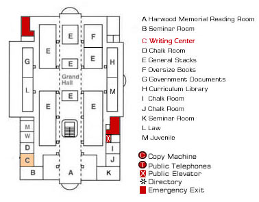 Where to Find Us | The Writing Center | Olin Library